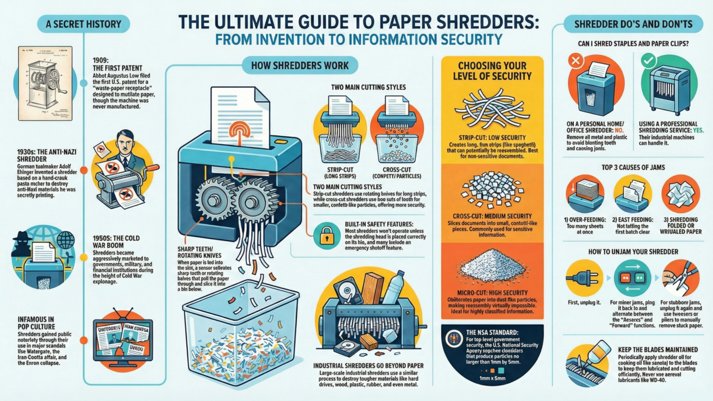 How Paper Shredders Work: History, Security, and Maintenance